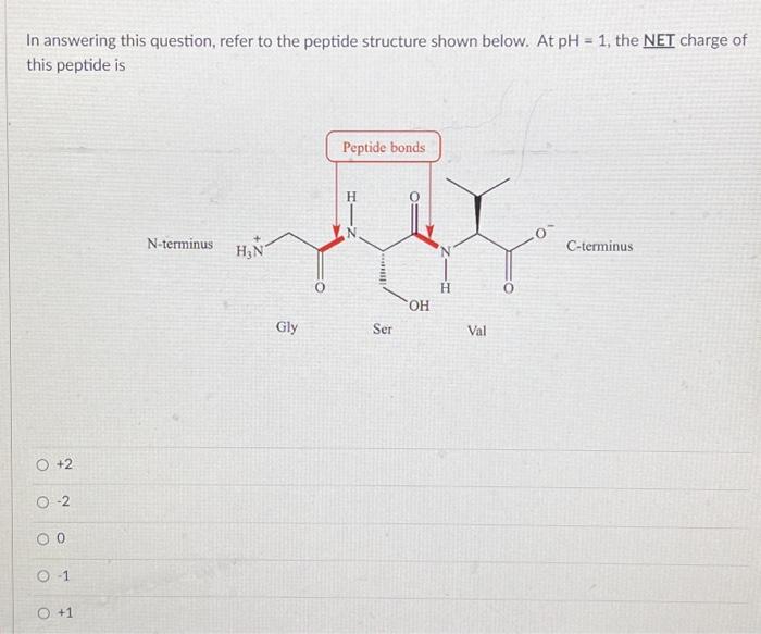 Solved In answering this question, refer to the peptide | Chegg.com