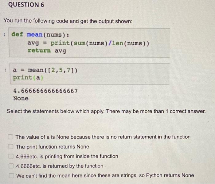 Solved You execute the following code and get the error | Chegg.com