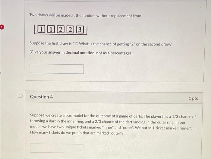 Solved Two draws will be made at the random without | Chegg.com