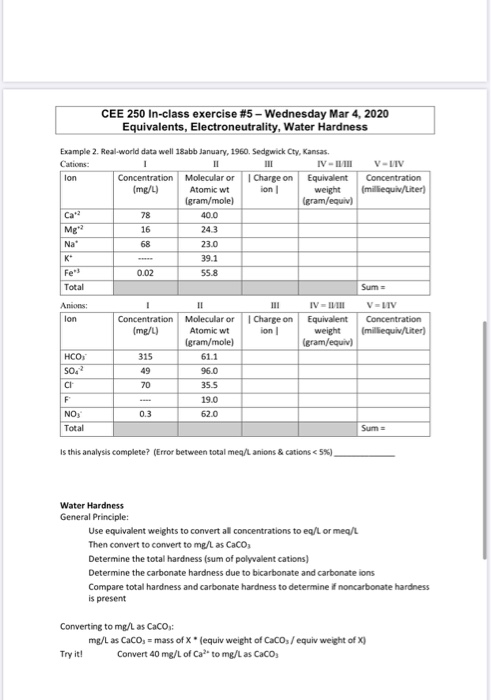 Solved Electroneutrality (balance of charges) General | Chegg.com