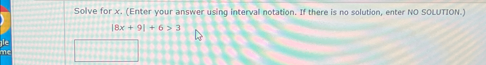 Solved Solve for x. (Enter your answer using interval | Chegg.com