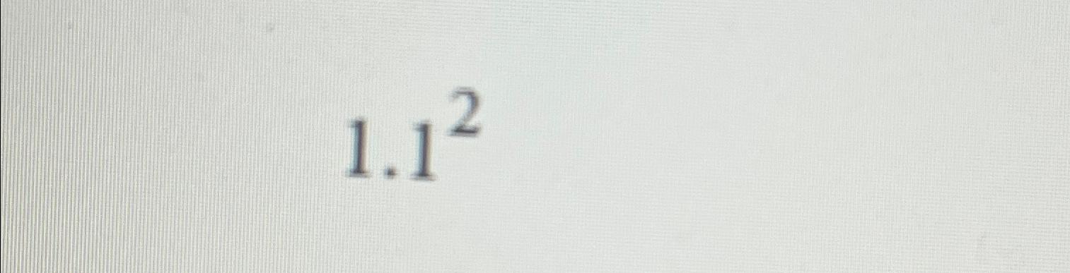 Solved 1.12 | Chegg.com
