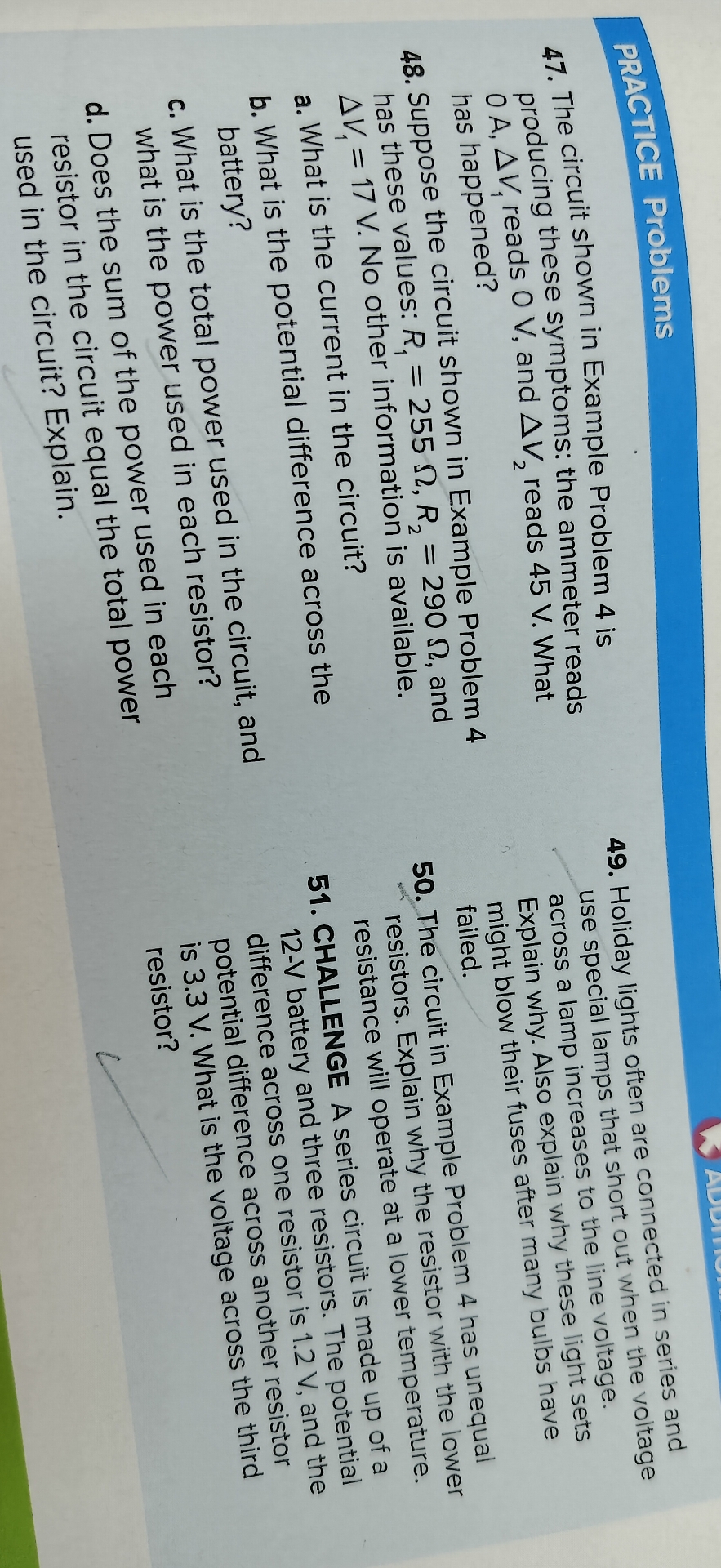 Solved PRACTICE Problems47. ﻿The circuit shown in Example | Chegg.com