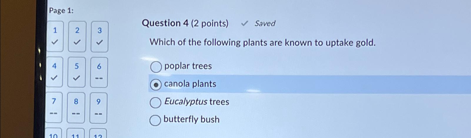 Solved Page 1:12 ﻿Question 4 (2 ﻿points) ﻿SavedWhich of the | Chegg.com