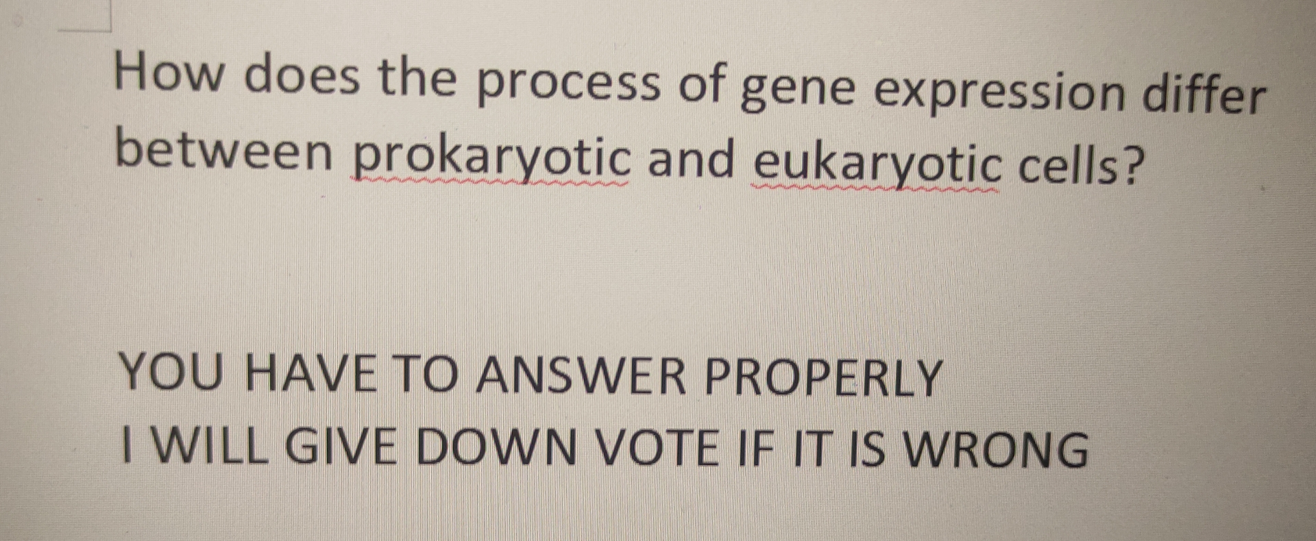 Solved How does the process of gene expression differ | Chegg.com