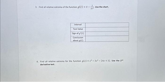 Solved 3 Find All Relative Extrema Of The Function