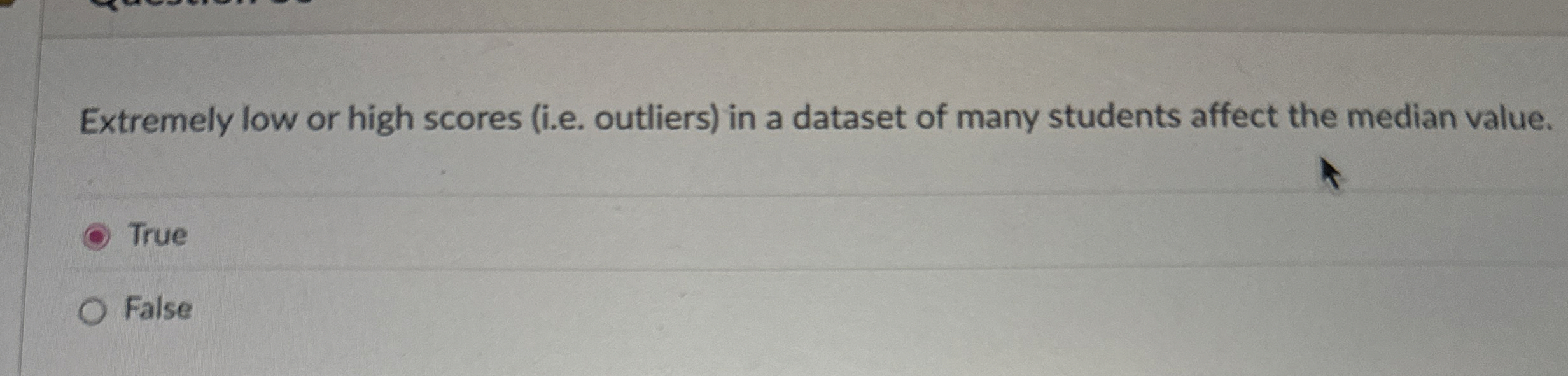 Solved Extremely low or high scores (i.e. ﻿outliers) ﻿in a | Chegg.com