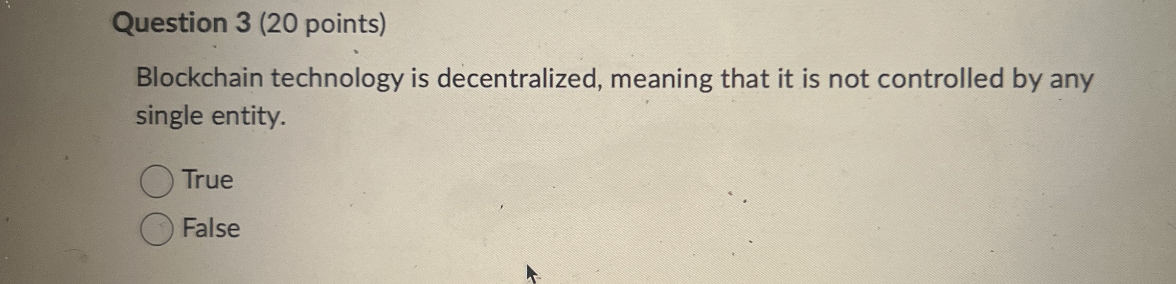 Solved Question 3 (20 ﻿points)Blockchain technology is | Chegg.com