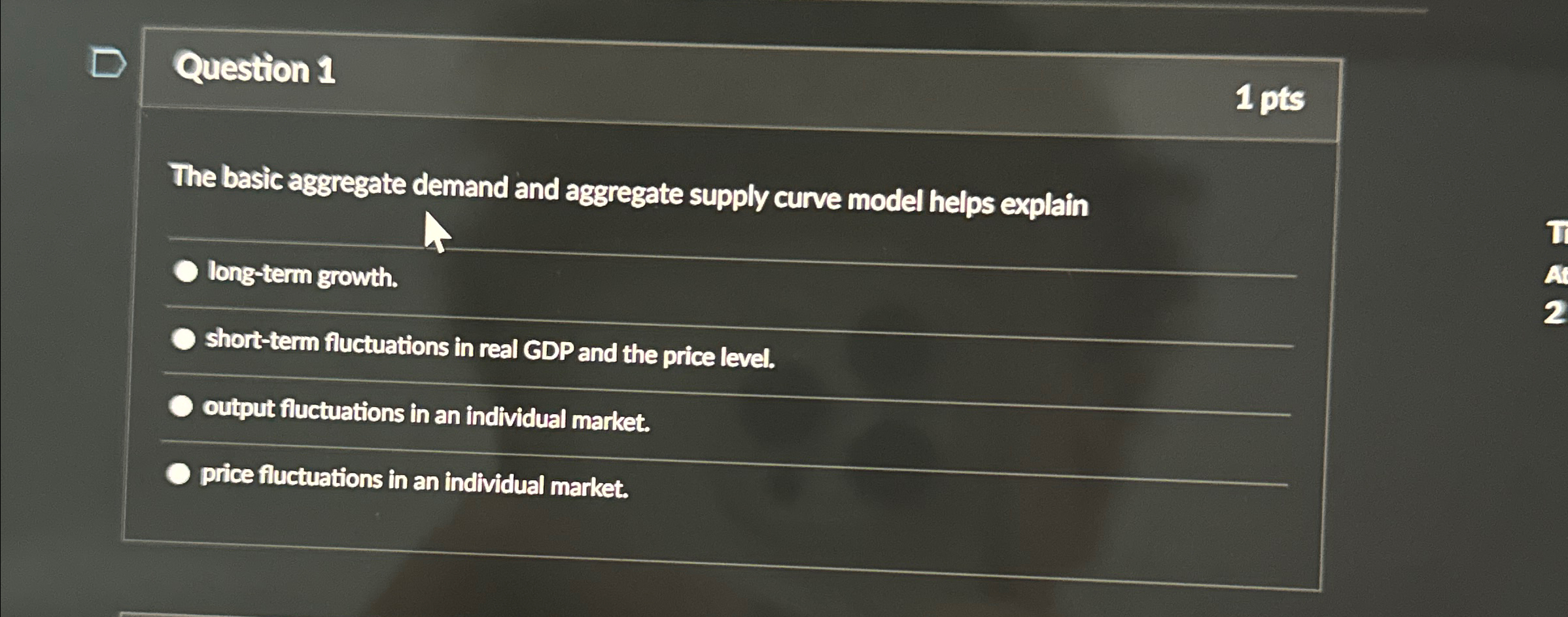 Solved Question 11 ﻿ptsThe basic aggregate demand and | Chegg.com
