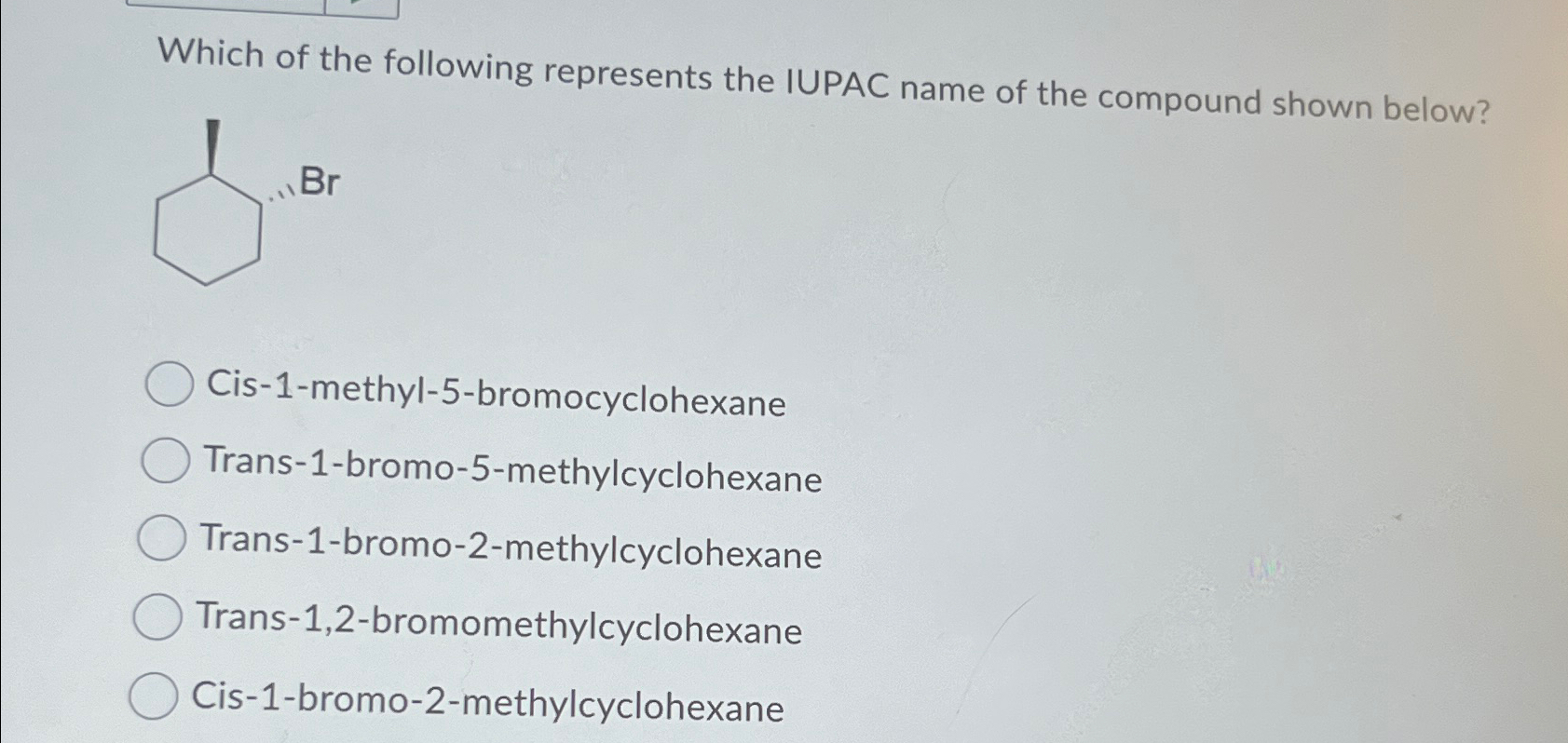 Solved Which of the following represents the IUPAC name of | Chegg.com