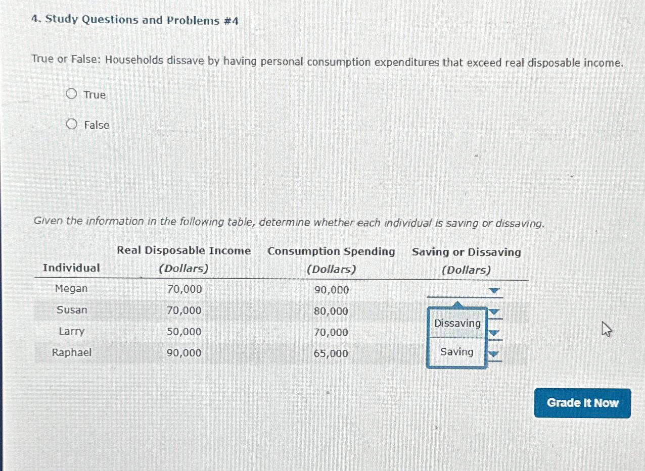 Solved Study Questions and Problems #4True or False: | Chegg.com