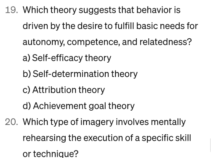 Solved Which theory suggests that behavior is driven by the | Chegg.com