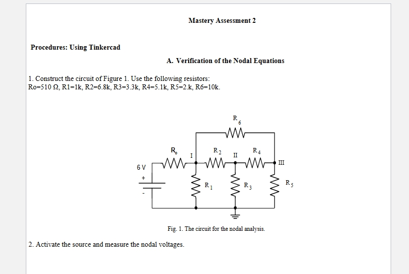 Solved Procedures: Using TinkercadA. ﻿Verification of ﻿the | Chegg.com