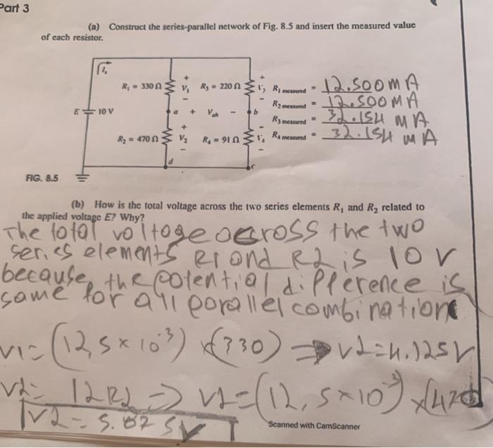 Solved Part 3 (a) Construct the series-parallel network of | Chegg.com