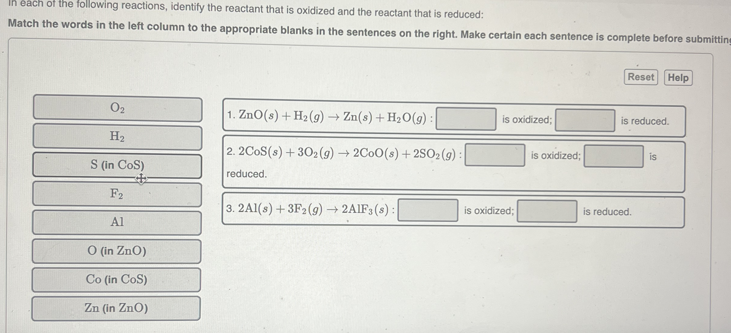 Solved In each of the following reactions, identify the | Chegg.com