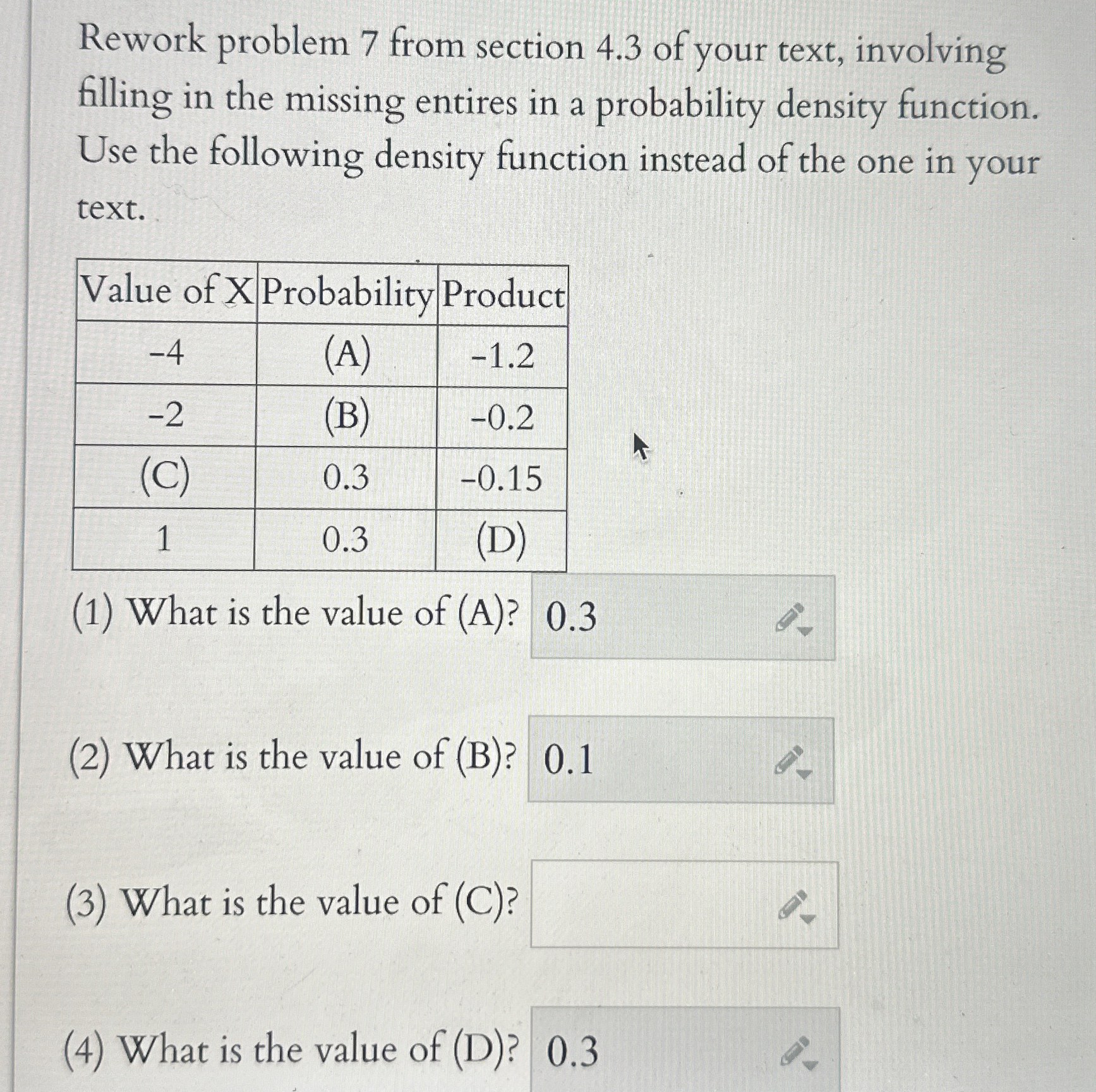 Solved Rework problem 7 ﻿from section 4.3 ﻿of your text, | Chegg.com