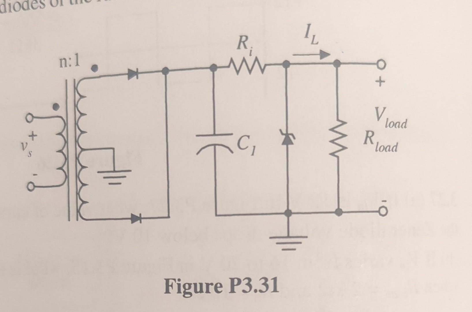 Solved 3.36 Using the circuit of Figure P3.31 and assuming | Chegg.com