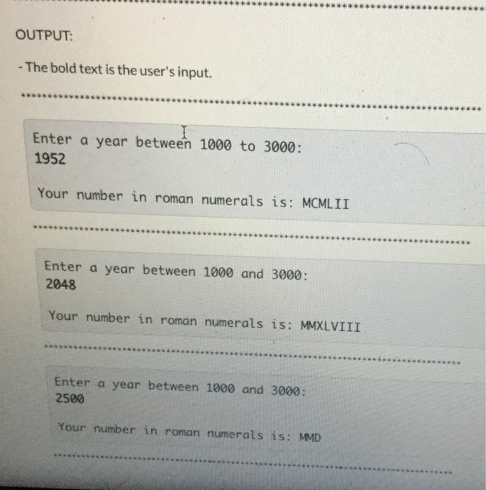 Solved 2 Write A Python Program That Accepts A Year Written 6417