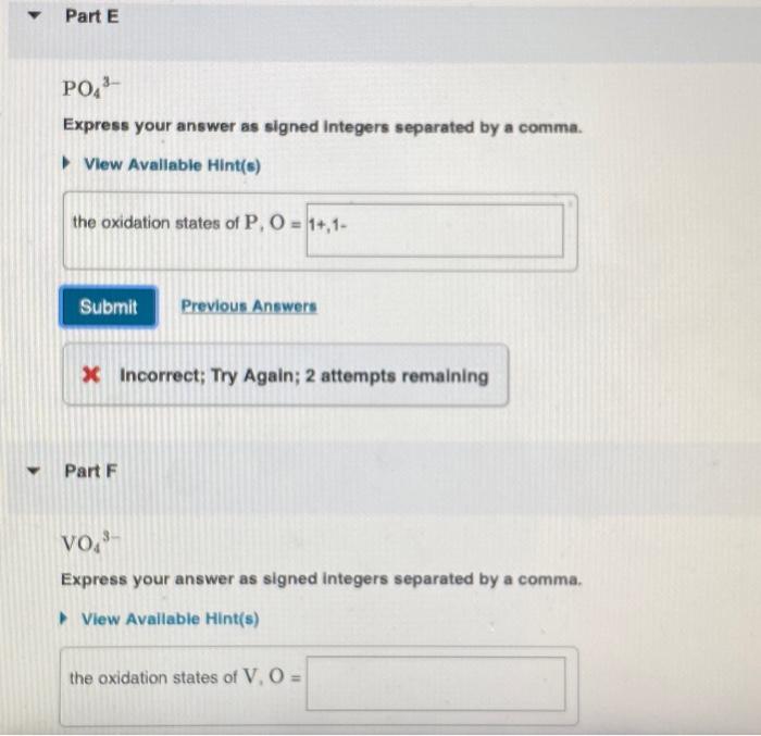 Solved Express your answer as signed integers separated by a | Chegg.com