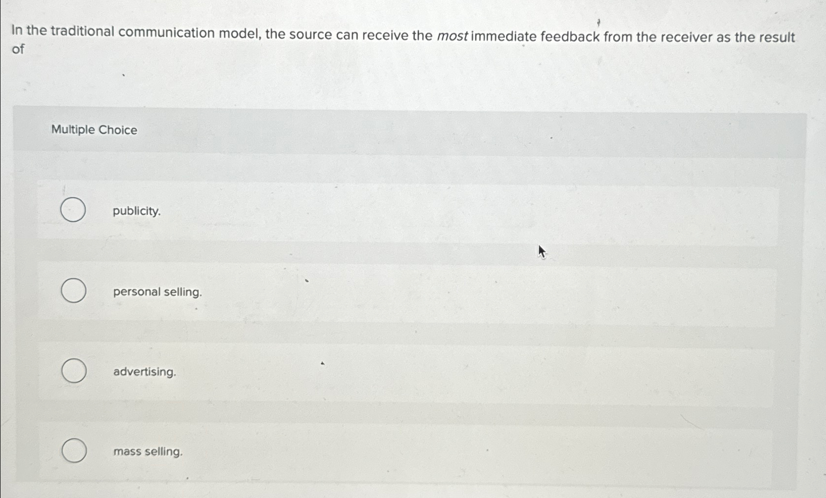 Solved In the traditional communication model, the source | Chegg.com