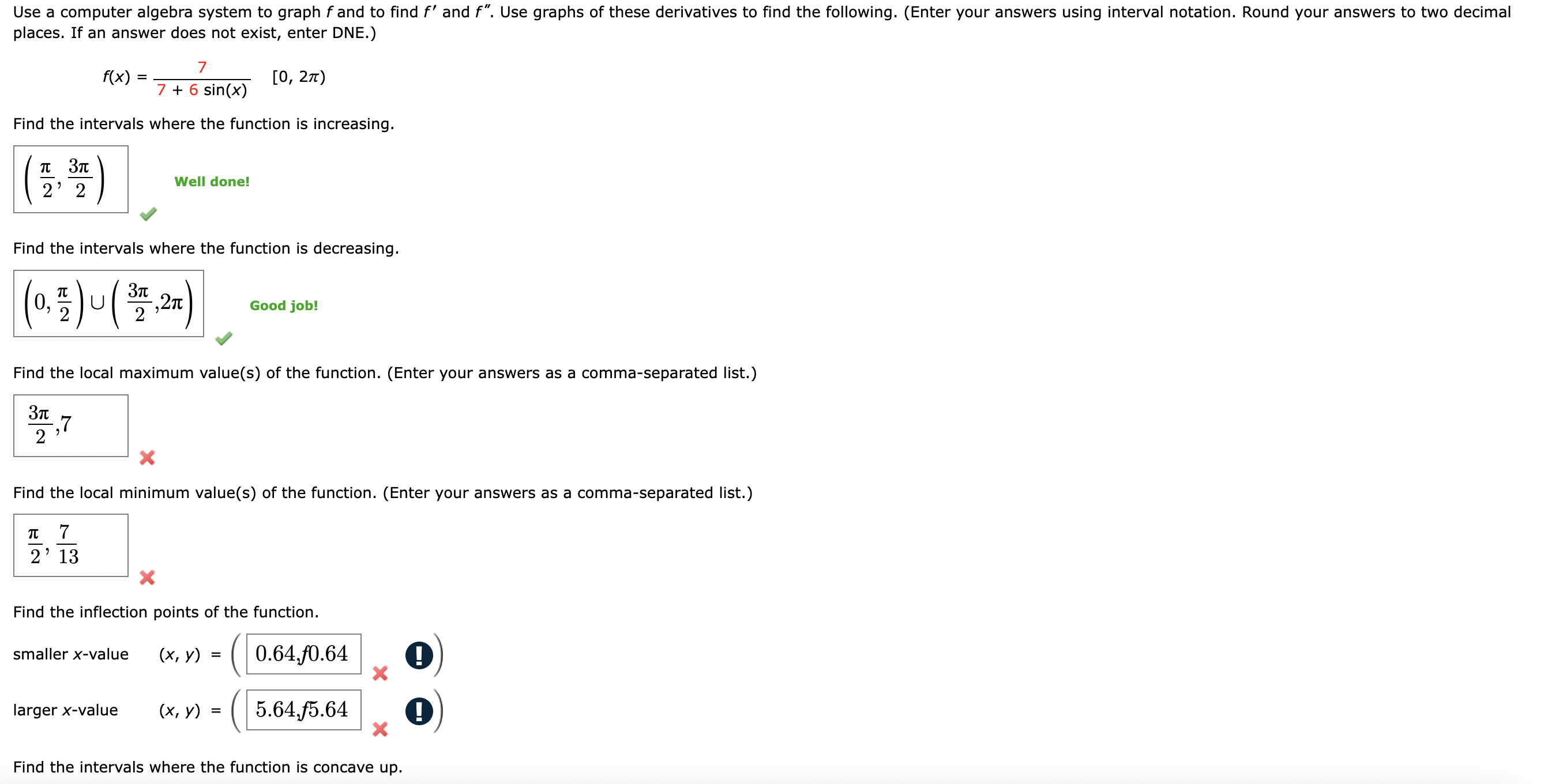 Solved Use a computer algebra system to ﻿graph f ﻿and to | Chegg.com
