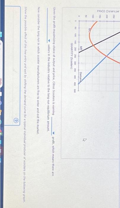 Solved Given the profit-maximizing choice of output and | Chegg.com