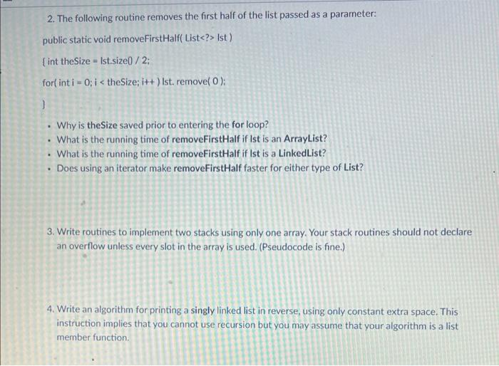 Solved 1. What is the running time of the following code? | Chegg.com