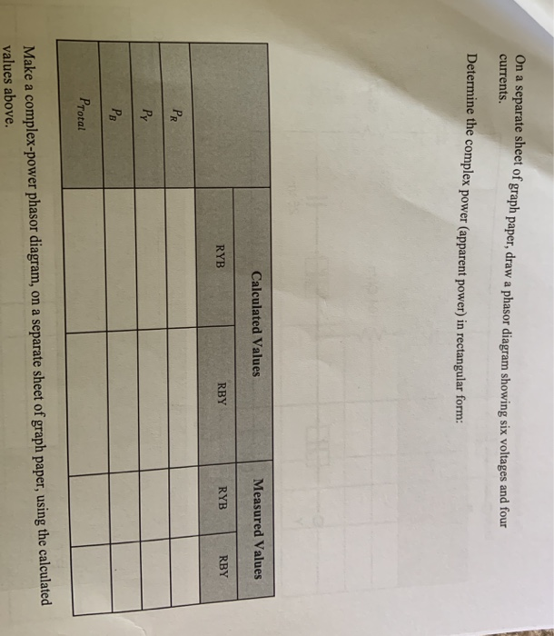 On a separate sheet of graph paper, draw a phasor | Chegg.com