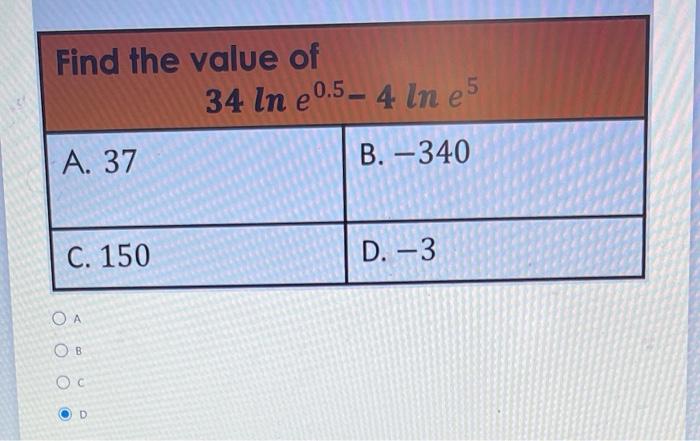 Solved Find the value of \begin{tabular}{|l|l|} \hline | Chegg.com