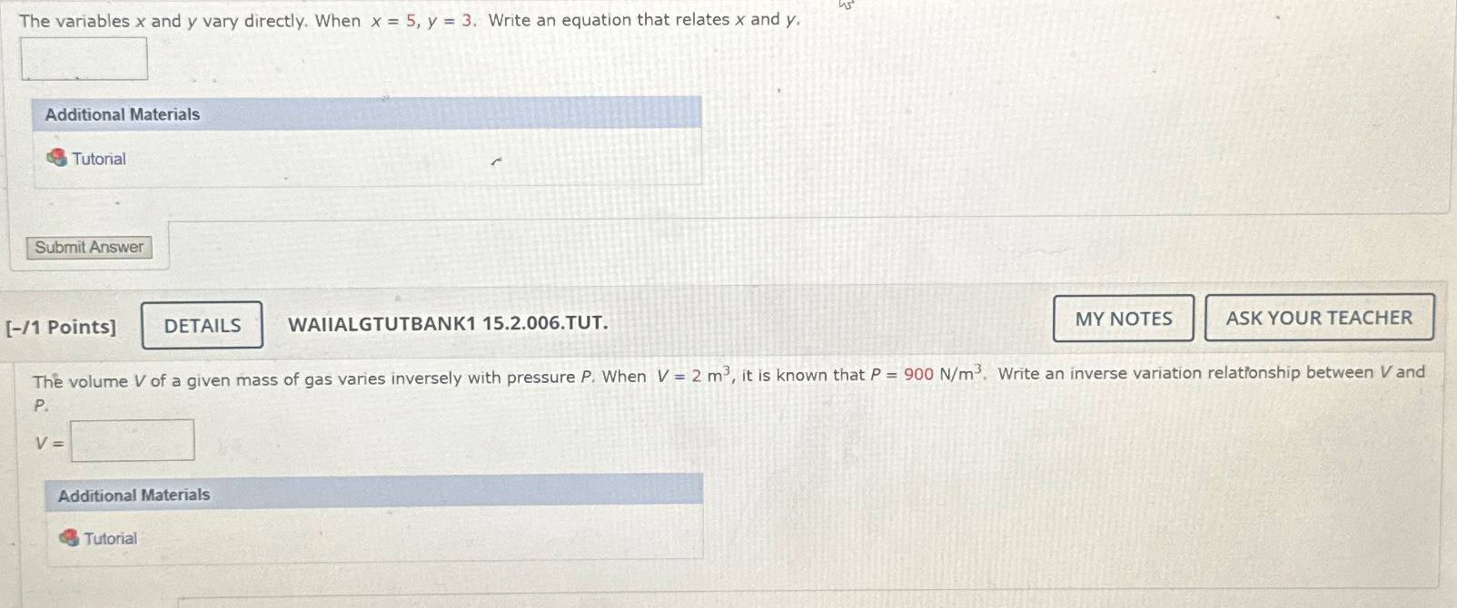 Solved The variables x ﻿and y ﻿vary directly. When x=5,y=3. | Chegg.com