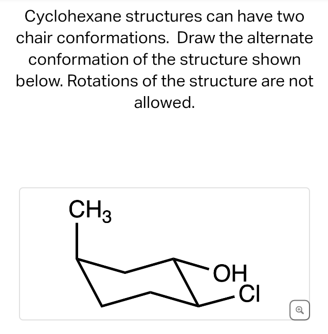 Solved Cyclohexane structures can have twochair | Chegg.com