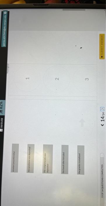 label the rock units and the contacts shown in the | Chegg.com