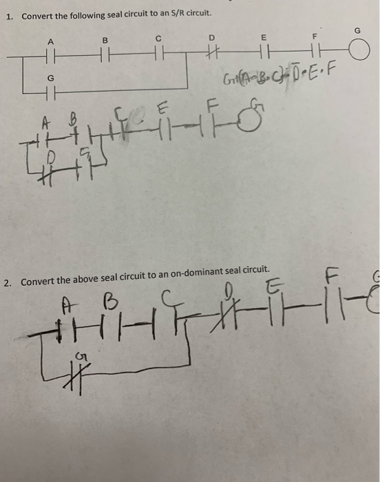 explain each step and what is seal circuit and | Chegg.com