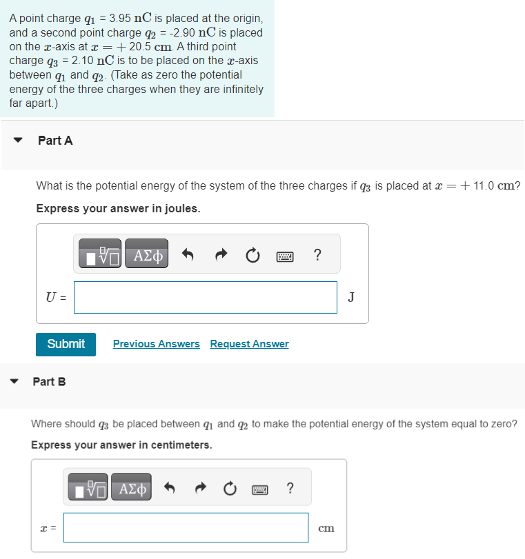 Solved A point charge q1=3.95nC ﻿is placed at the origin,and | Chegg.com