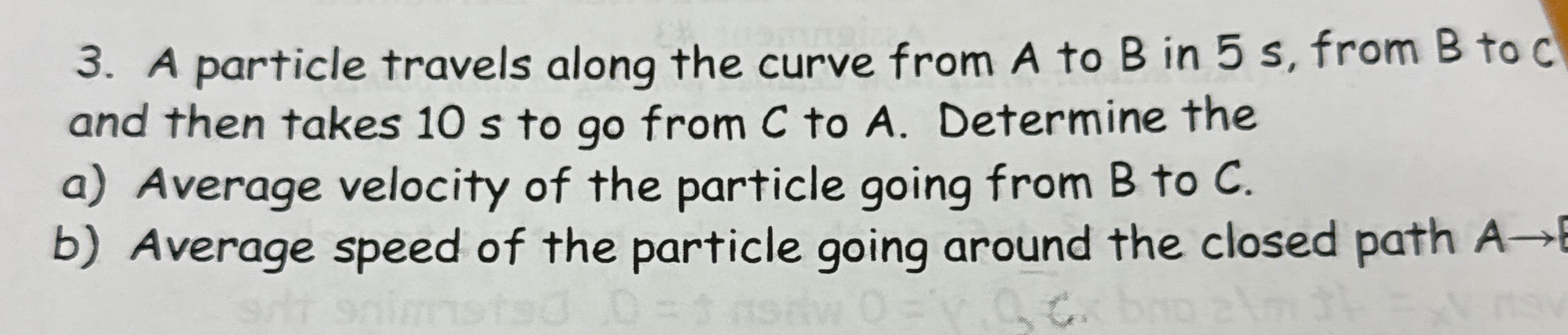 A particle travels along the curve from A ﻿to B ﻿in | Chegg.com