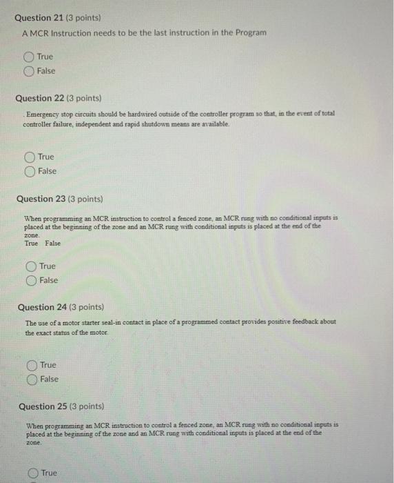 Solved Question 21 (3 points) A MCR Instruction needs to be | Chegg.com