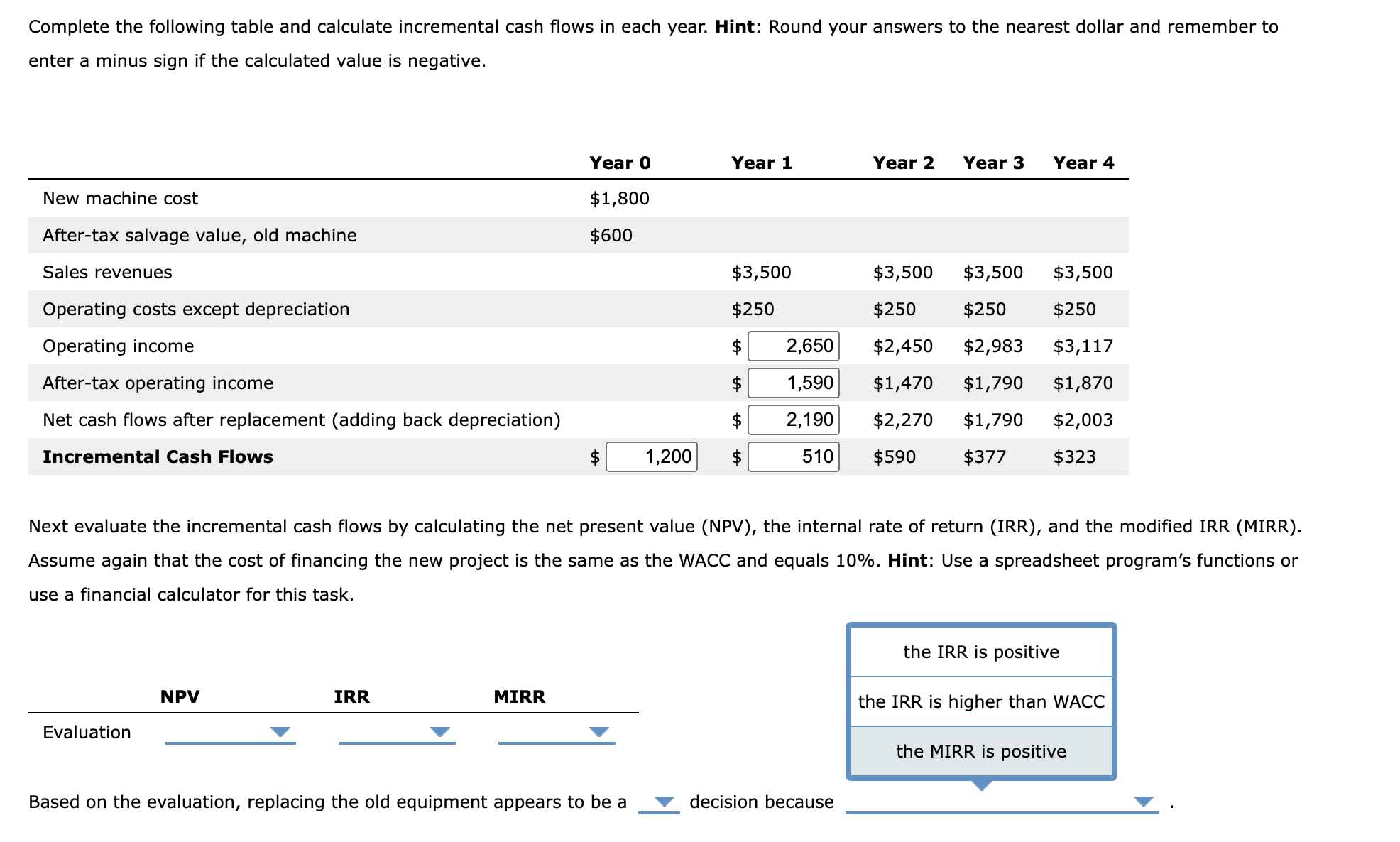 Solved Complete the following table and calculate | Chegg.com
