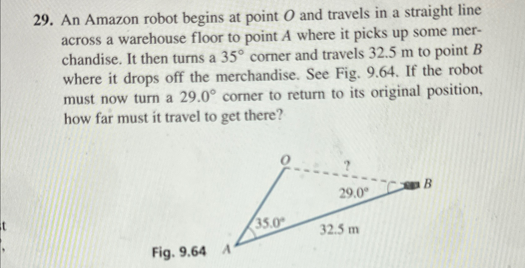 Solved An Amazon robot begins at point O ﻿and travels in a | Chegg.com