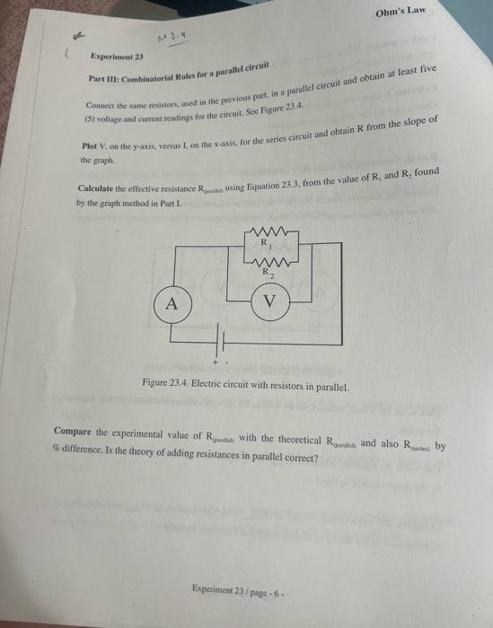 Experiment 2.3 Part III: Combinatorial Rules for a | Chegg.com