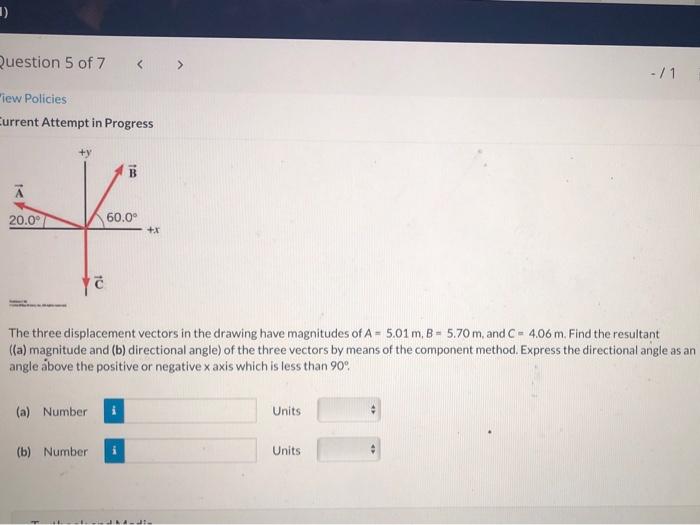 Solved Question 5 of 7 - / 1 "iew Policies Current | Chegg.com
