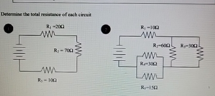 Solved Determine the total resistance of each | Chegg.com