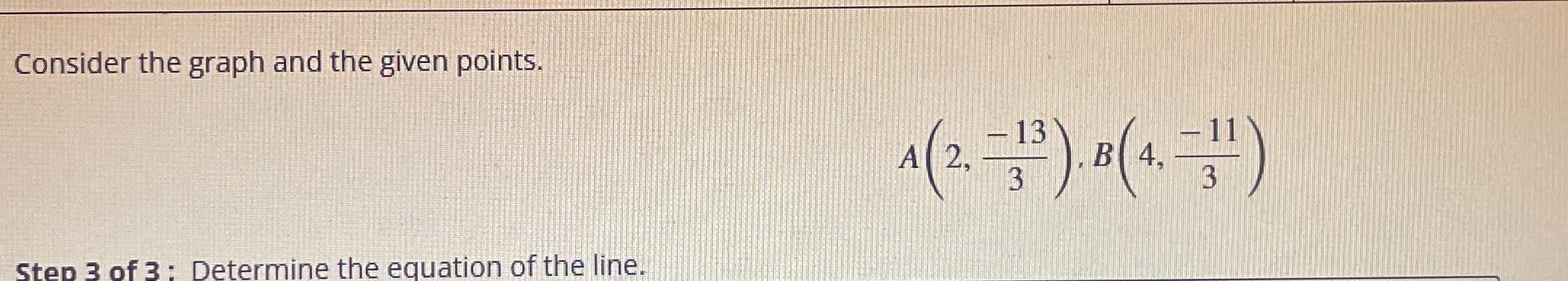 Solved Consider the graph and the given | Chegg.com