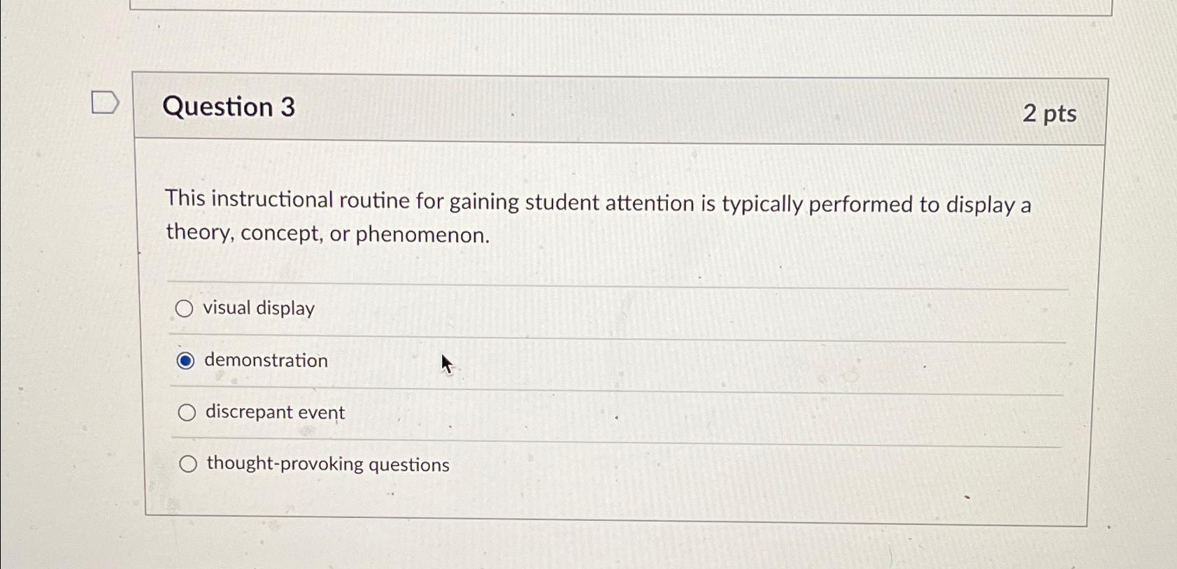 Solved Question 32 ﻿ptsThis instructional routine for | Chegg.com