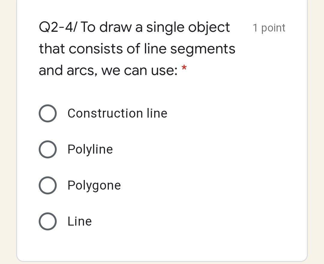 Solved 1 point Q2-47 To draw a single object that consists | Chegg.com