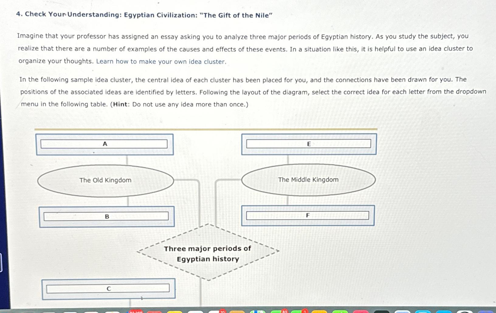 Solved Check Your Understanding: Egyptian Civilization: "The | Chegg.com
