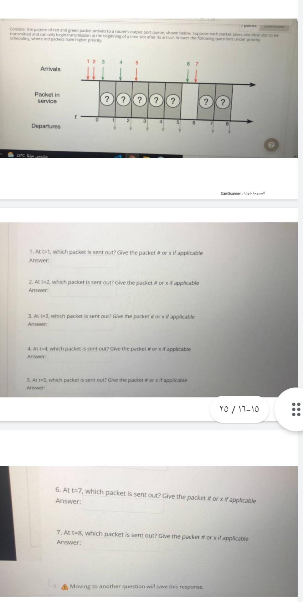 Solved pom Consider the pattern of red and green packet | Chegg.com