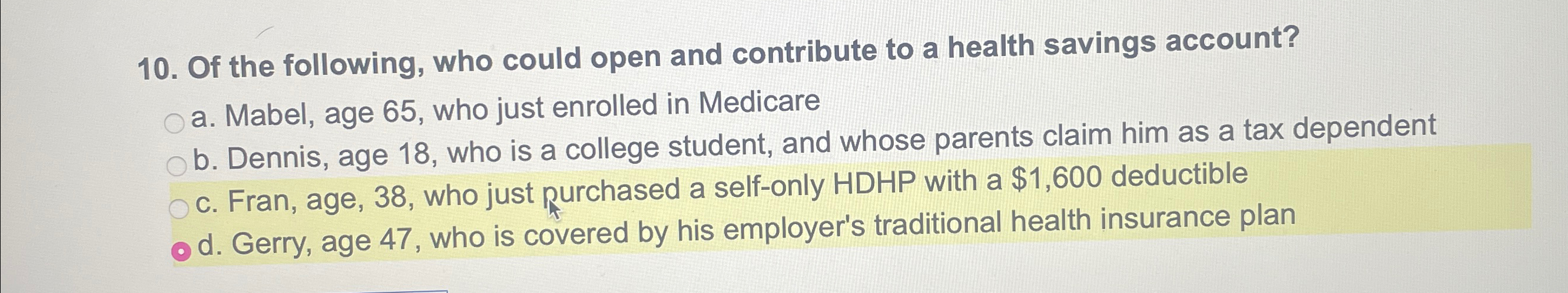 Solved Of the following, who could open and contribute to a | Chegg.com