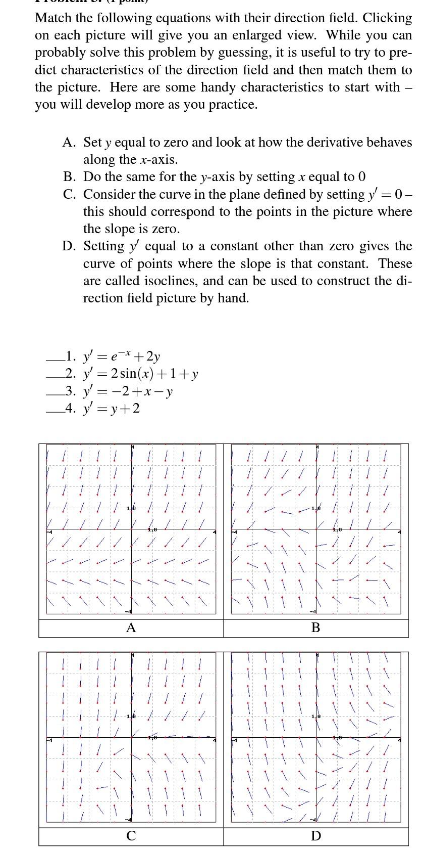 Solved Match the following equations with their direction | Chegg.com