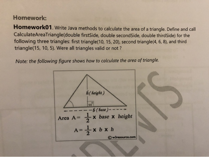 Solved Homework Homework01 Write Java Methods To Calculate