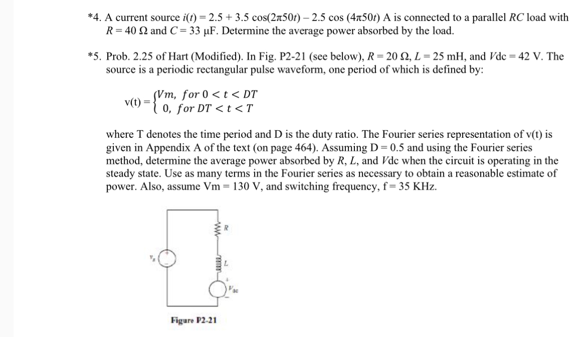 Solved *4. ﻿A current source | Chegg.com